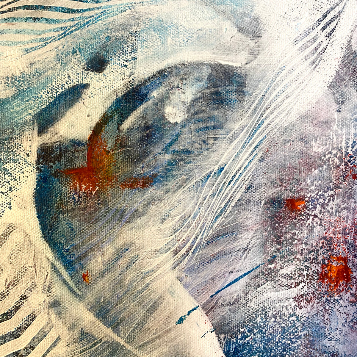 Solitude, intriguing nature, semi-abstract nature, original painting ...